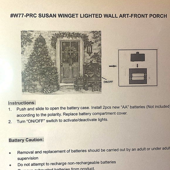 Susan Winget | Holiday | New Susan Winget Lighted Wall Art Called Front ...